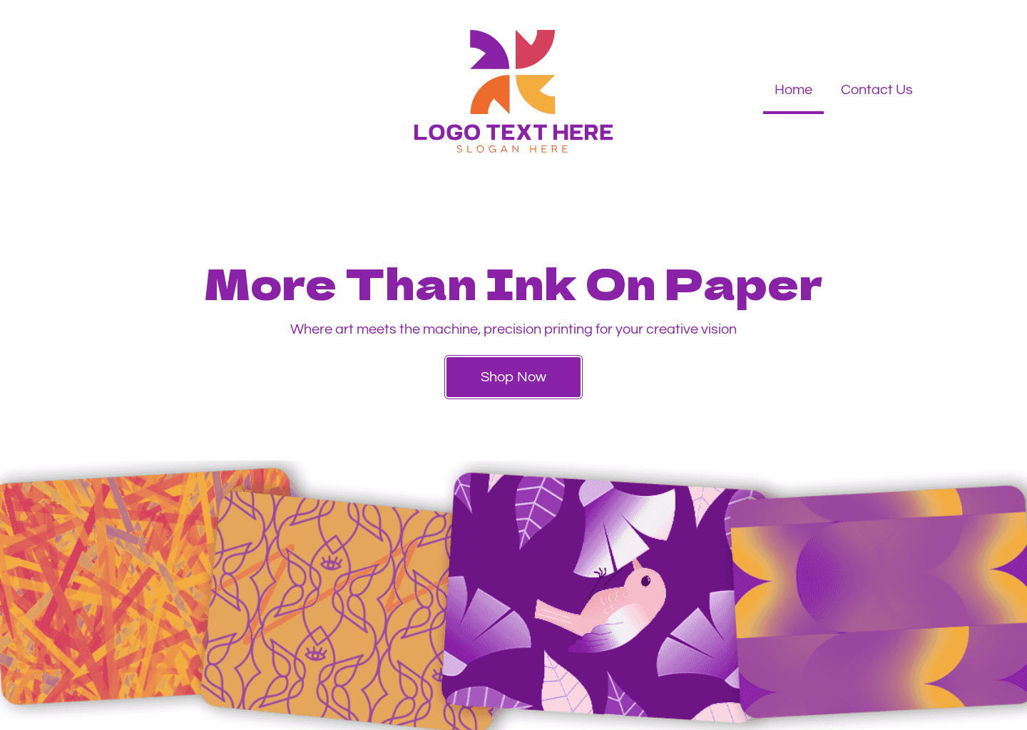 Graphic Poster Printer Website Builder | BrandCrowd