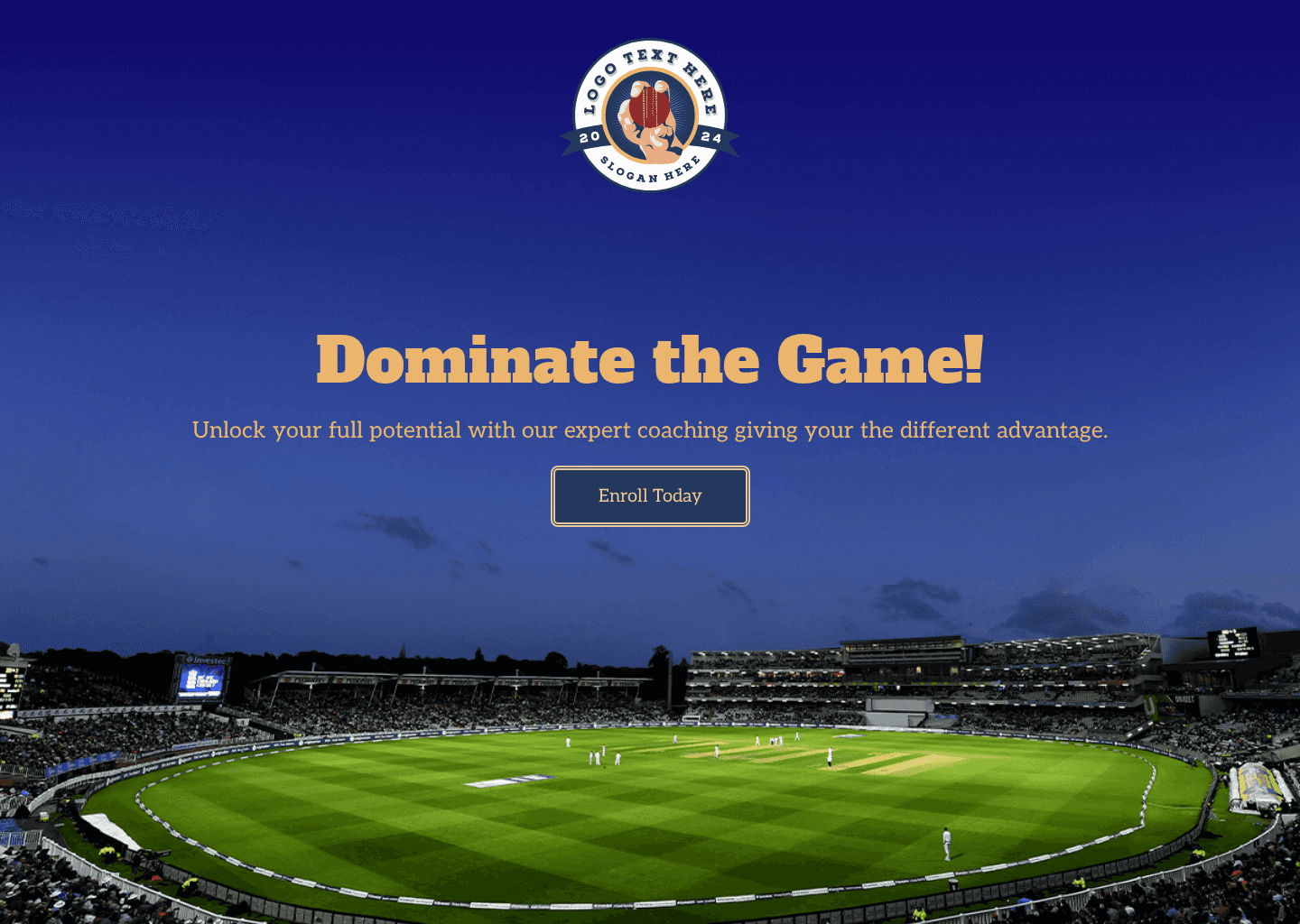Cricket Websites | Instantly Create a Cricket Website | Design.com