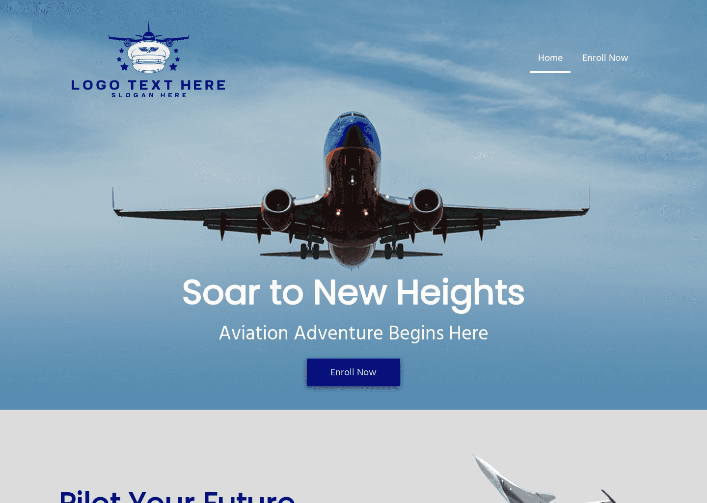 Aircraft Websites | Instantly Create an Aircraft Website | Design.com