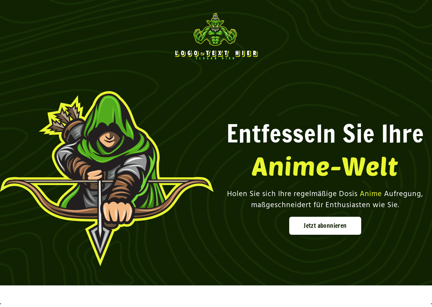 Anime-Streaming-Plattform Website-Builder | Design.com