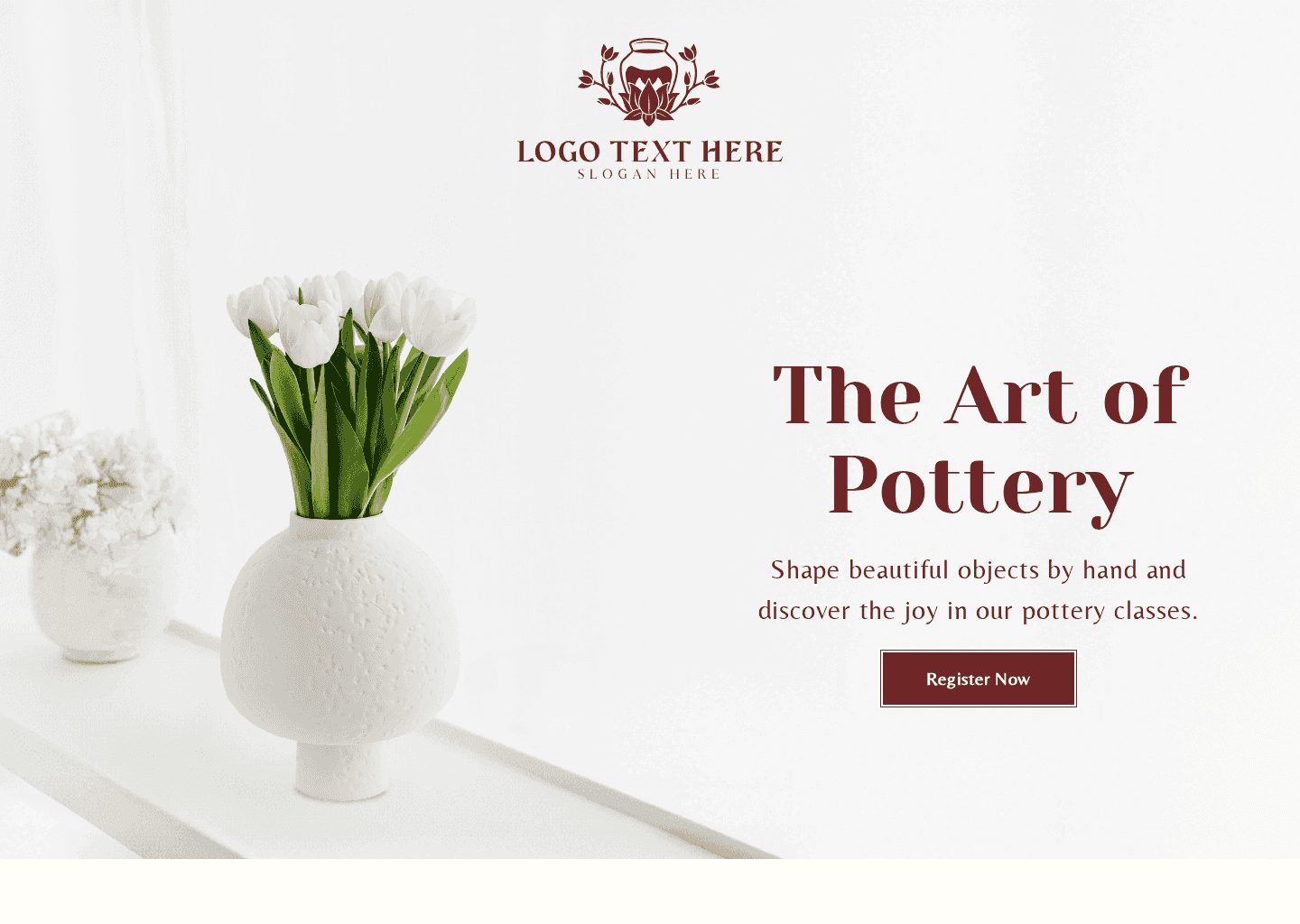 Pottery Sculpting Class | Website Builder | Create a Website