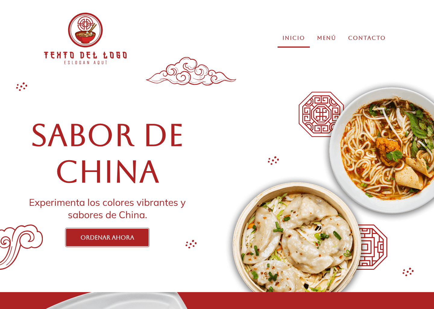 Cocina China Tradicional Creador de sitios web | Design.com