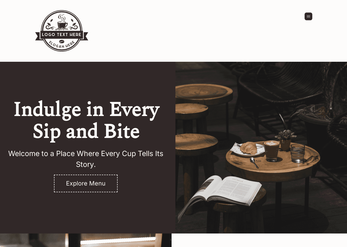 Arabic Coffee Cafe | Website Builder | Create a Website | BrandCrowd