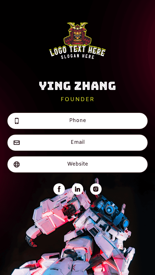 Anime Merch Owner Digital Business Card | Design.com