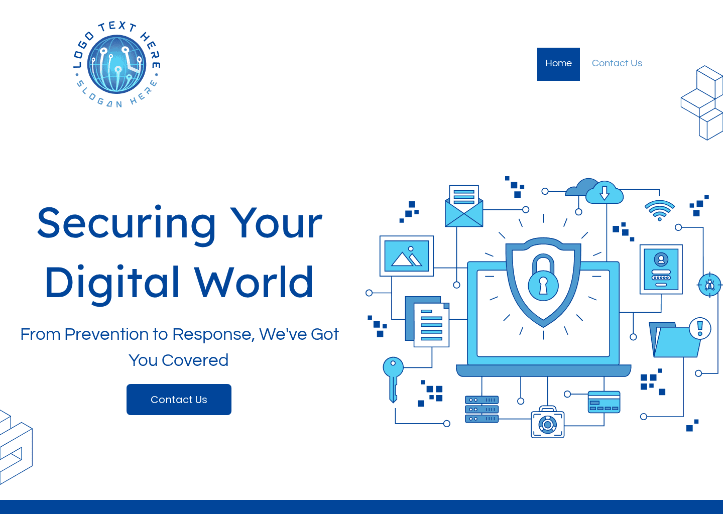 Cybersecurity Safety Solutions Website Builder | Design.com