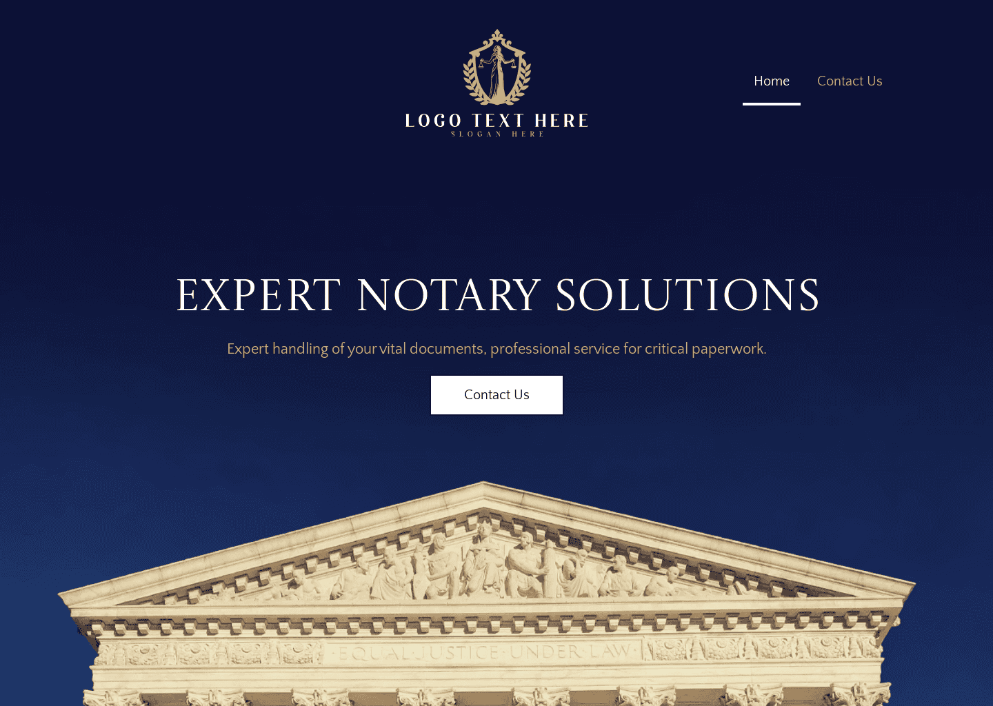 Legal Justice Notary | Website Builder | Build a Website | Design.com