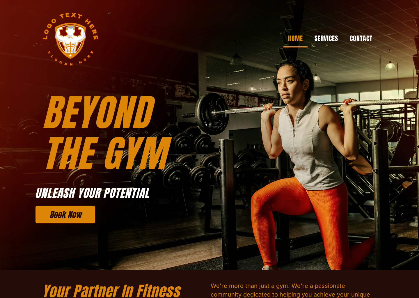Gym Websites | Instantly Create a Gym Website | Design.com
