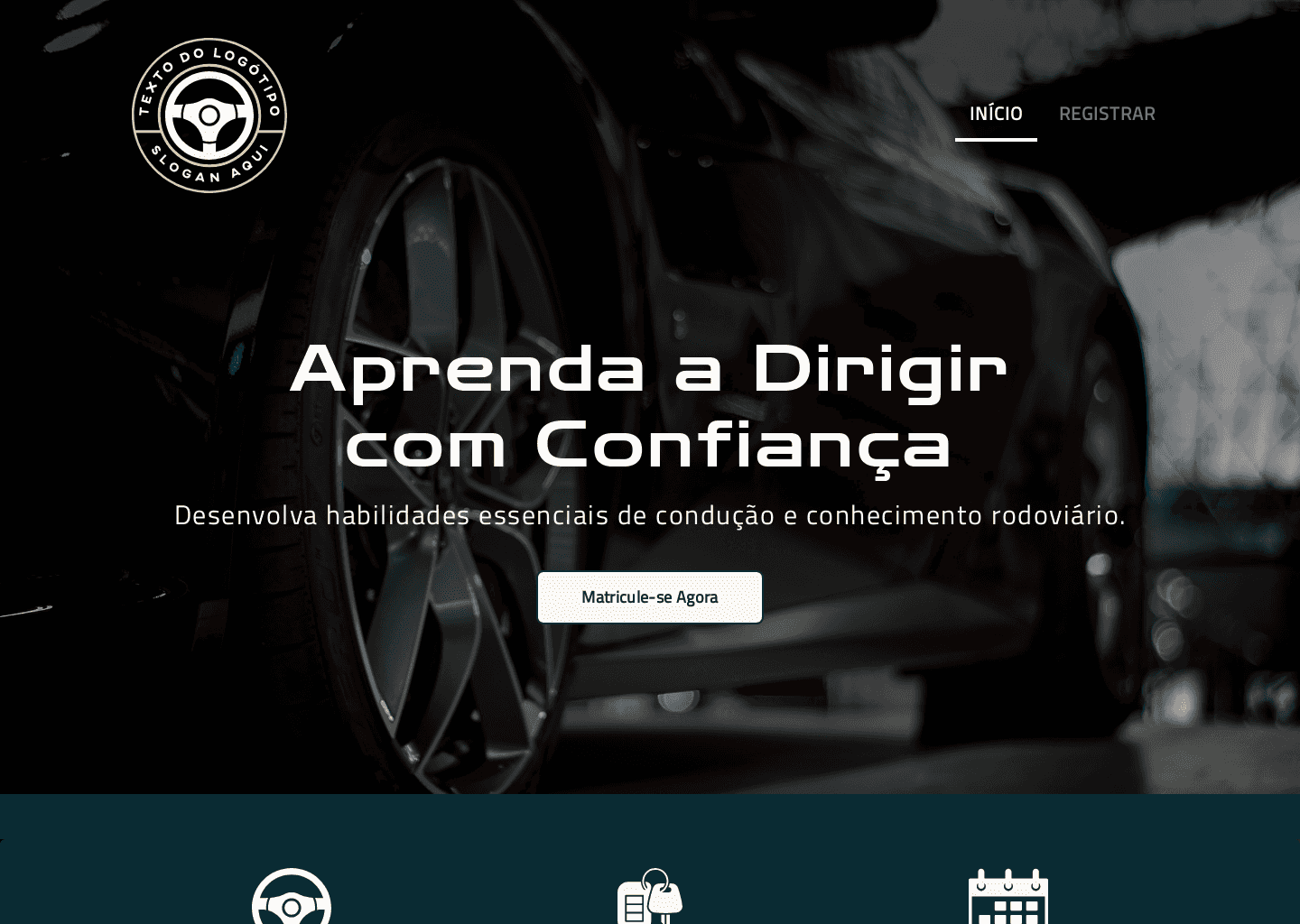 Academia de Aulas de Condução Criador de Websites | Design.com