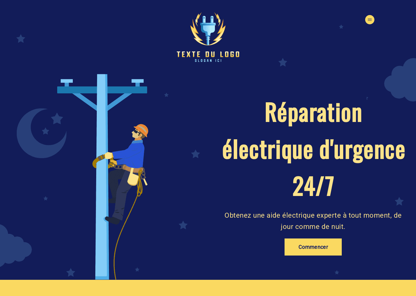 Réparation du système électrique Créateur de site Web | Design.com