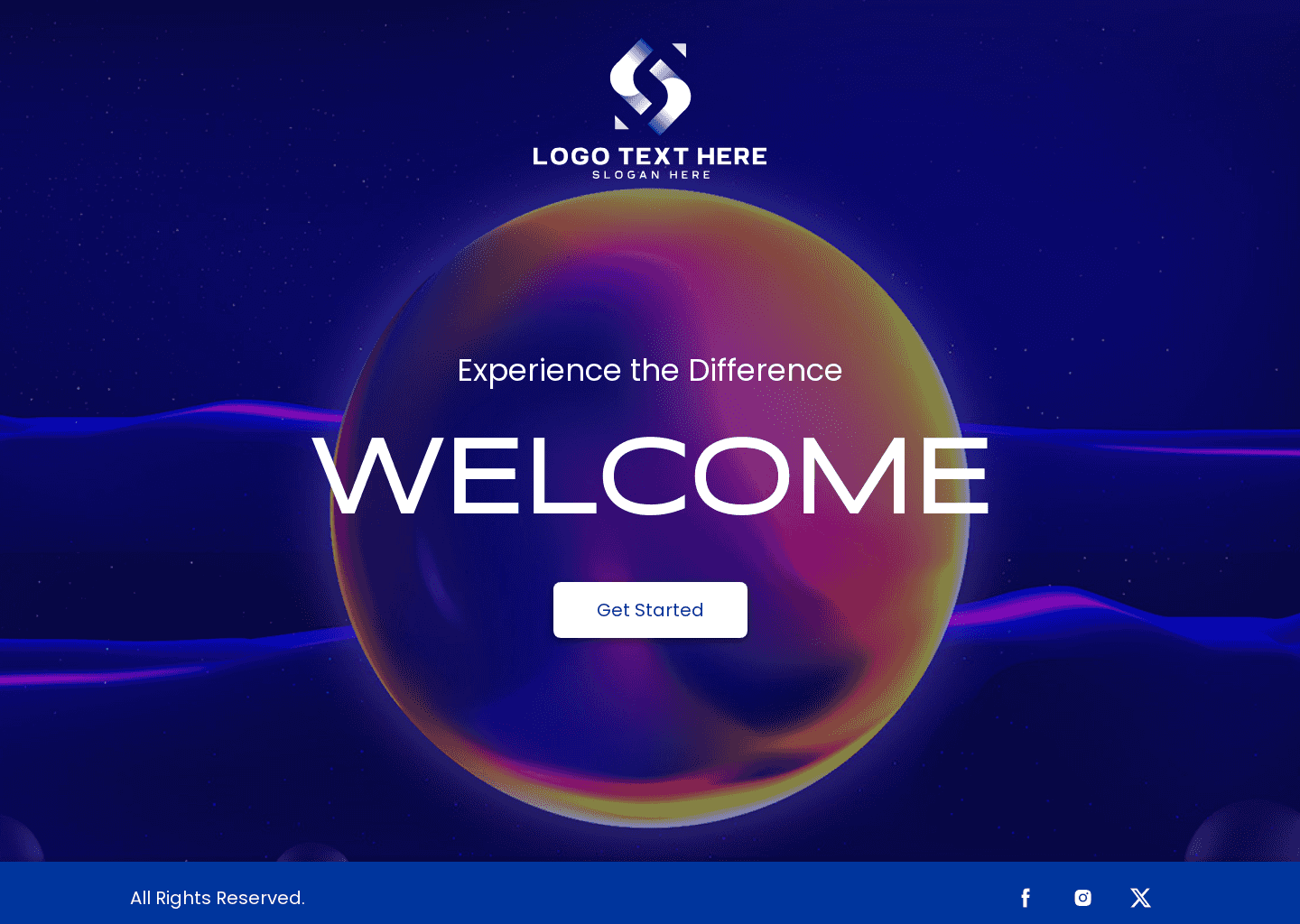 Simple Generic Welcome | Website Builder | Build a Website | Design.com