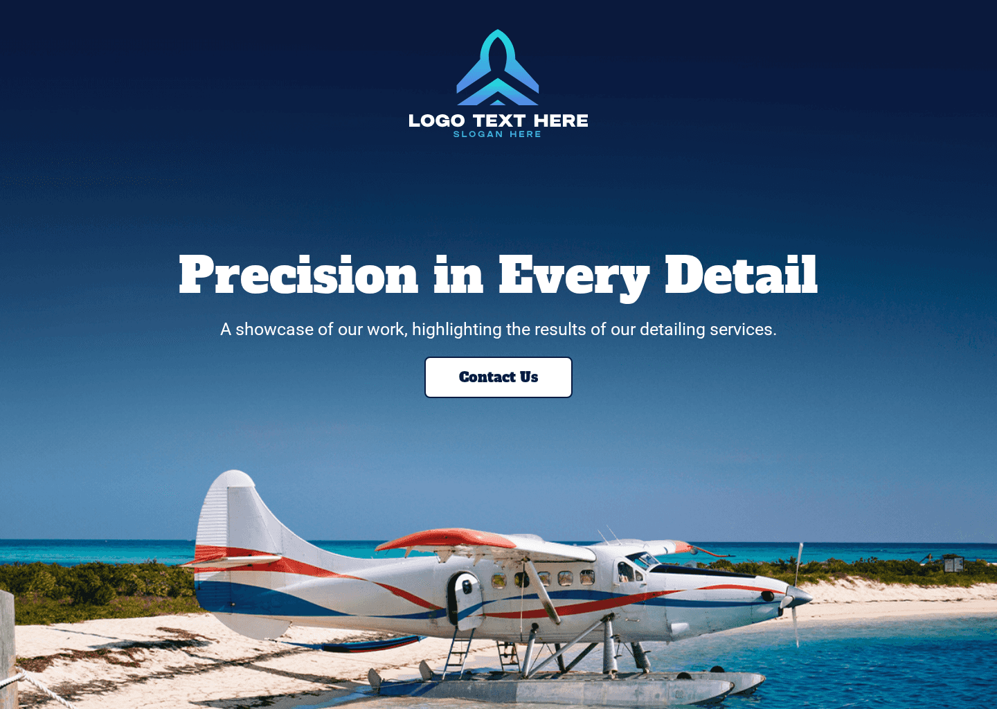 Aircraft Detailing Maintenance Website Builder | Design.com