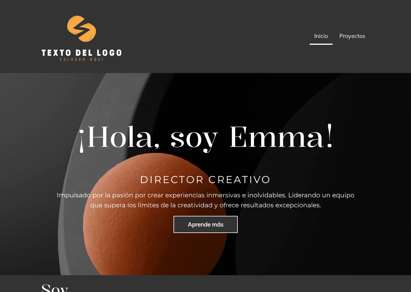 Perfil de Bienvenida Personal Creador de sitios web | Design.com