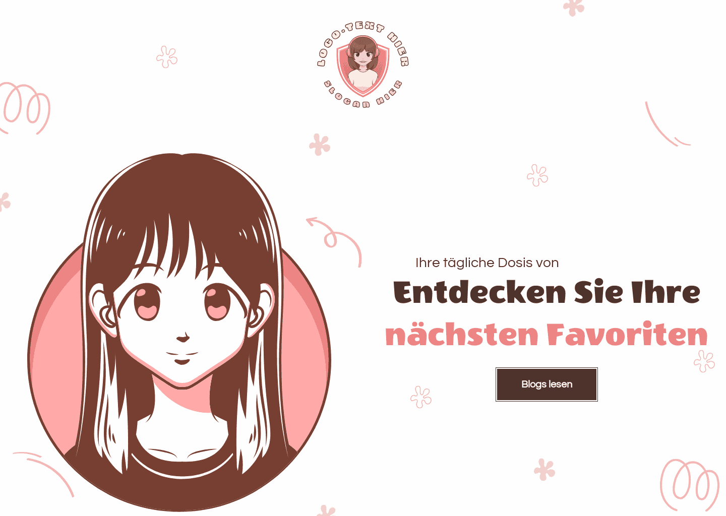 Anime-Portal-Blog Website-Builder | Design.com