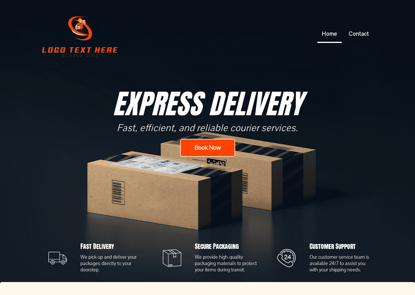 Delivery Logistics Partner | Website Builder | Create a Website