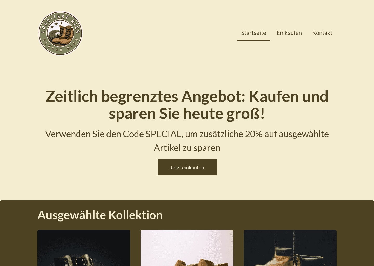 Hautpflege Essentials Shop Website-Builder | Design.com