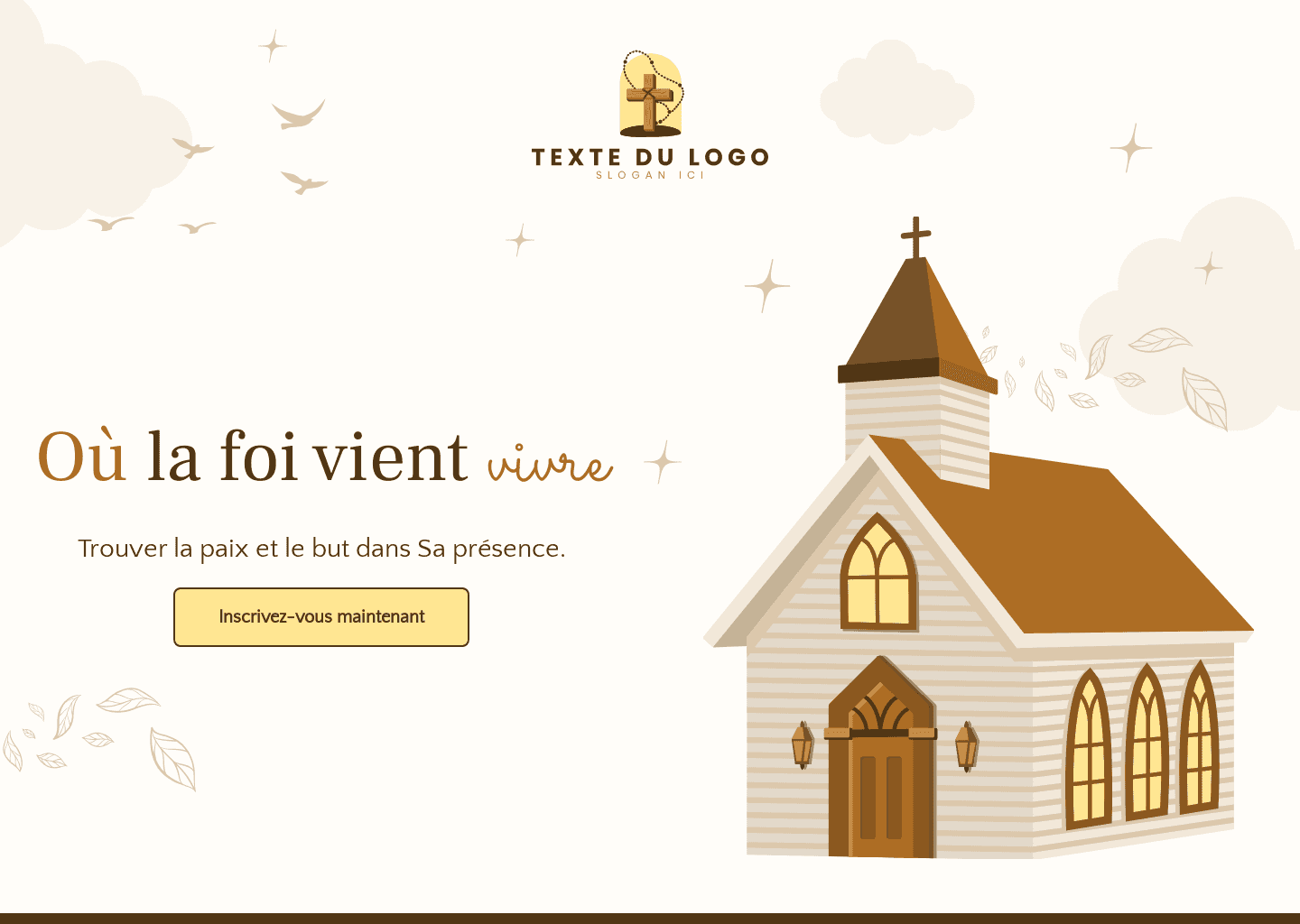 Service de culte catholique Créateur de site Web | Design.com