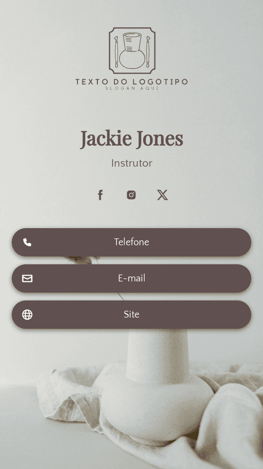 Escultor Profissional Cartão de visita digital | Design.com