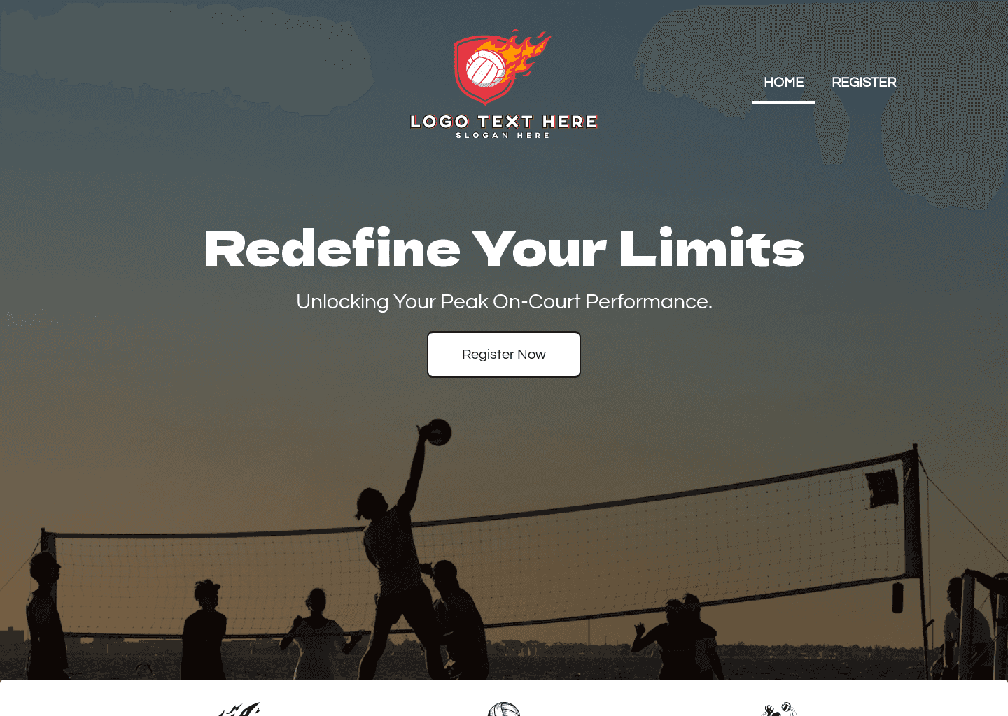 Volleyball Training Program | Website Builder | Create a Website | BrandCrowd